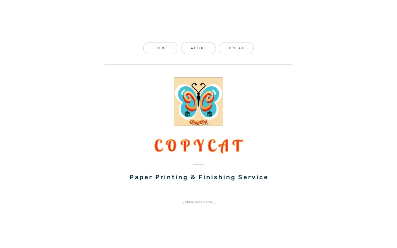 CopyCat Paper Printing and Finishing Service